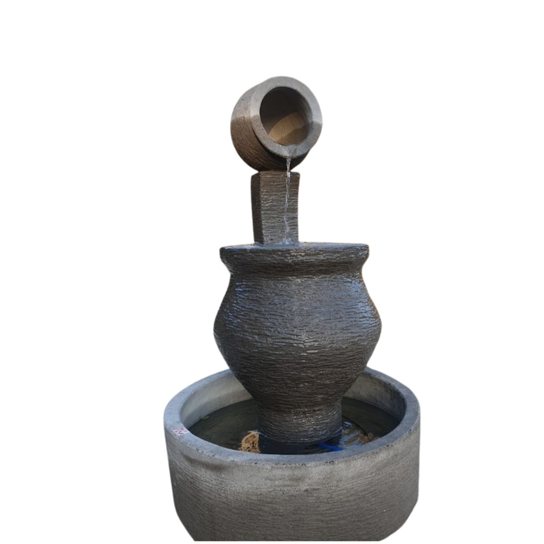 Water Fountain Pot of Tranquility: Garden Serenity - Azure Decor