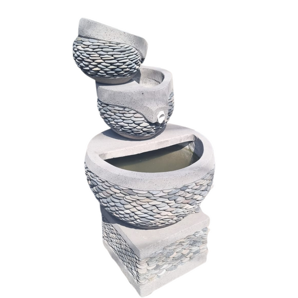 Pebble Style Cascading Water Feature for Your Garden - Azure Decor