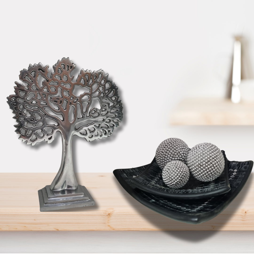 Silver Tree Of Life Decor - Azure Decor