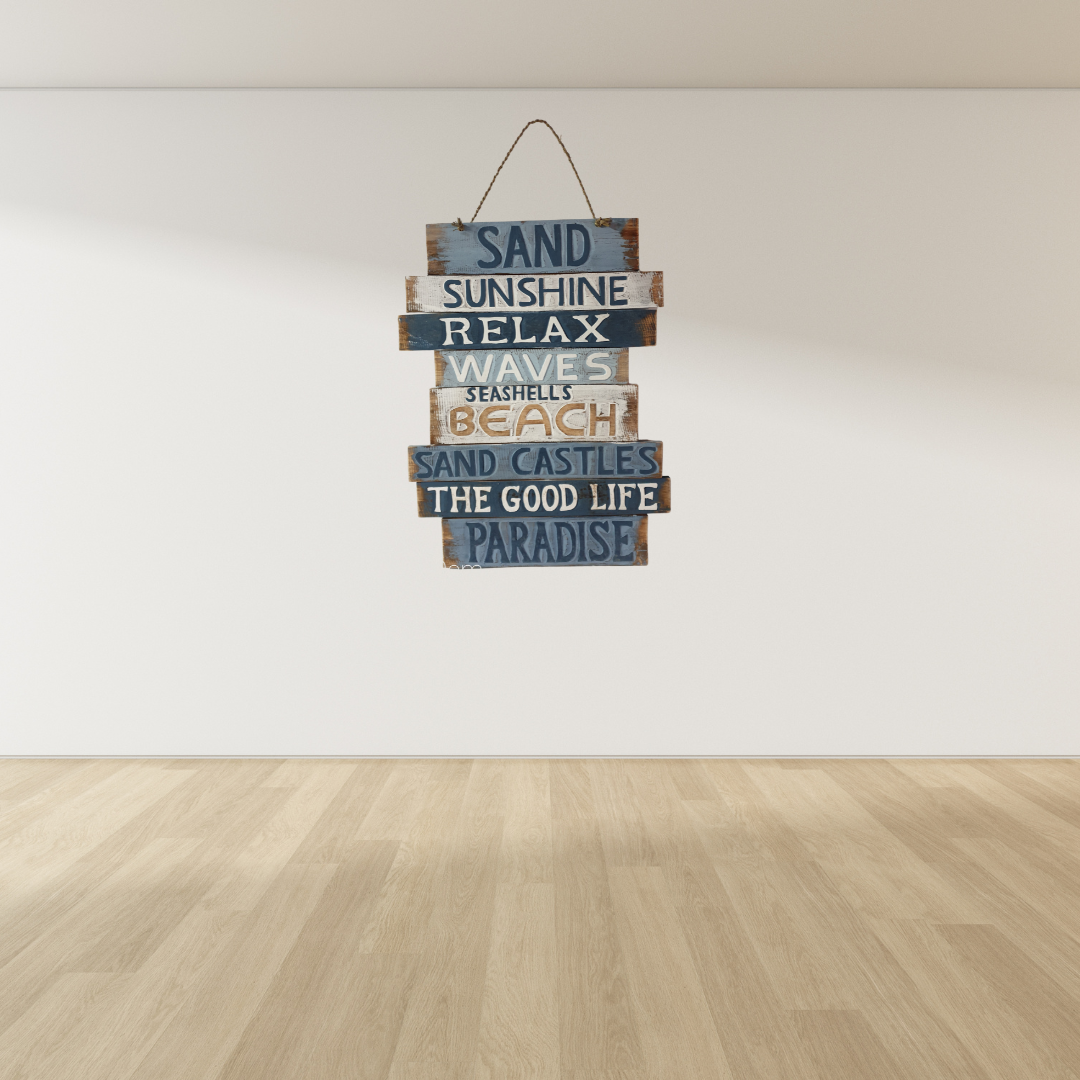 Coastal Beach House Wall Sign - Azure Decor