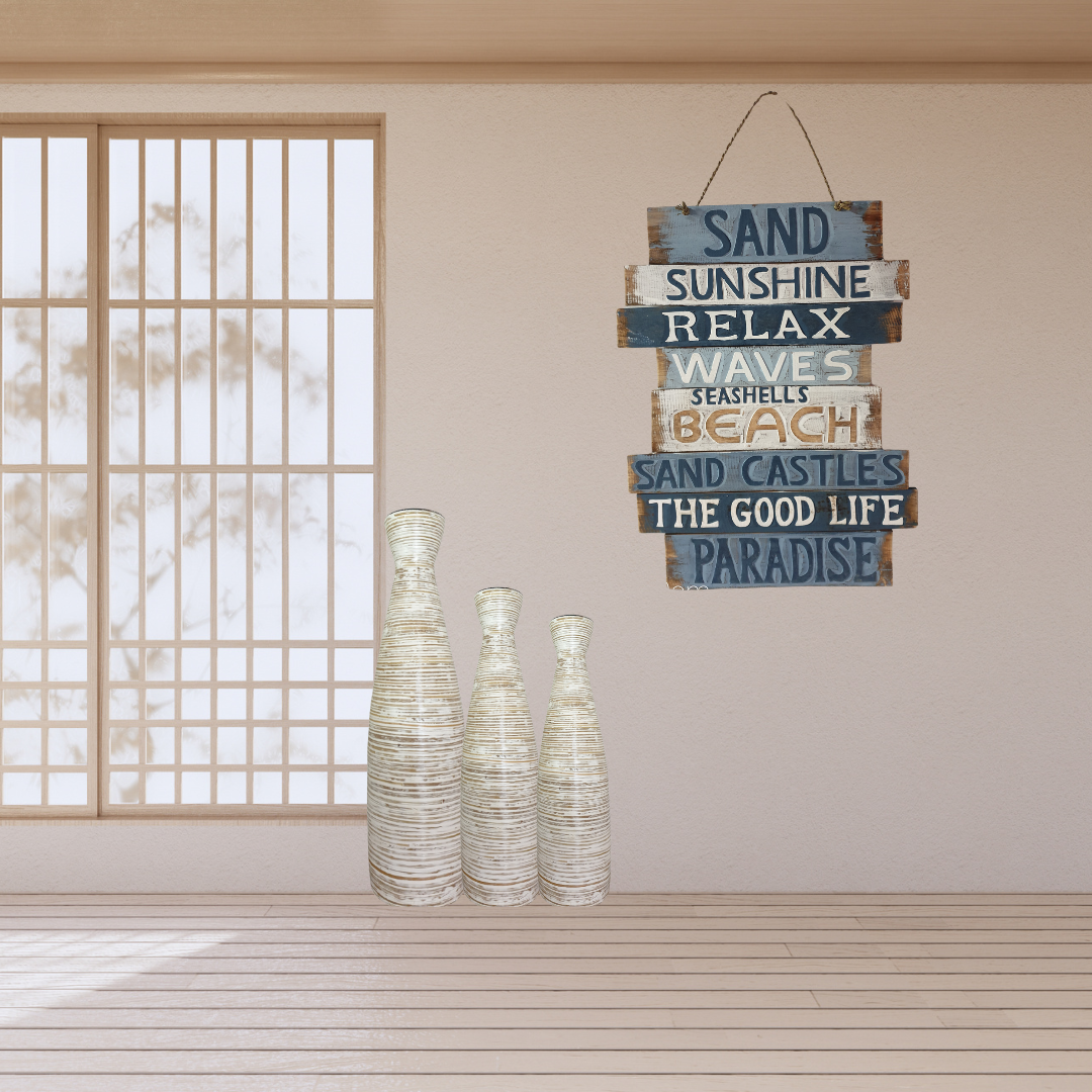 Coastal Beach House Wall Sign - Azure Decor