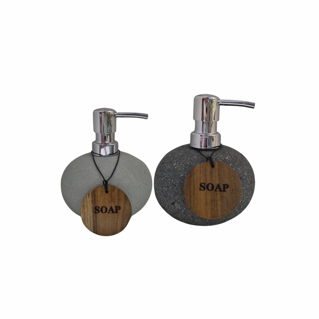 Lava Stone Soap Dispenser — Volcanic Stone Bathroom Decor - Azure Decor