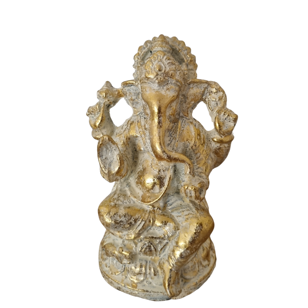 Ganesh Resin Statue 10cm High - Azure Decor