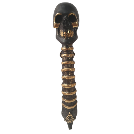 Brass Door Handle Skeleton Design | Azure Decor - Azure Decor