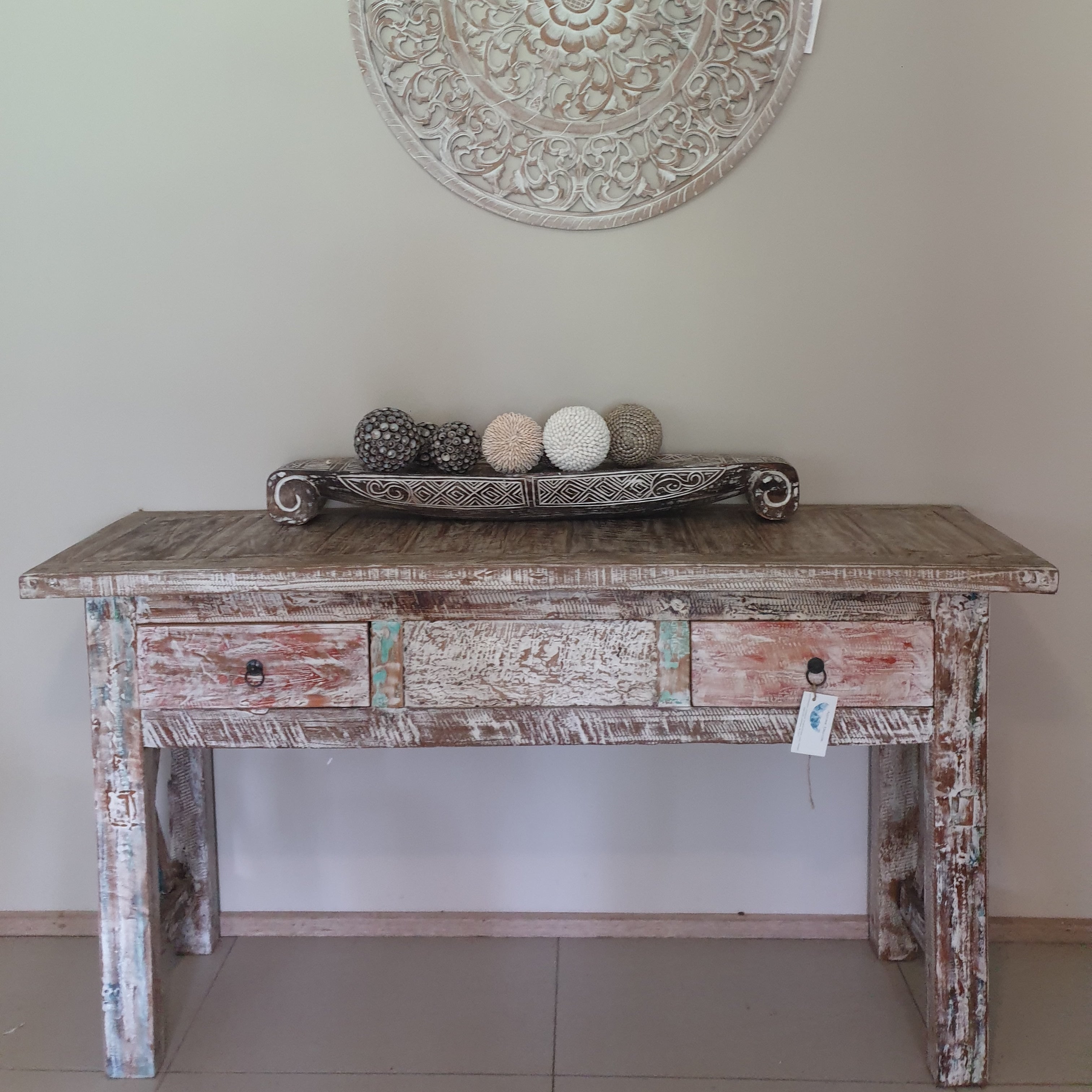 Reclaimed Timber Console Table - Azure Decor